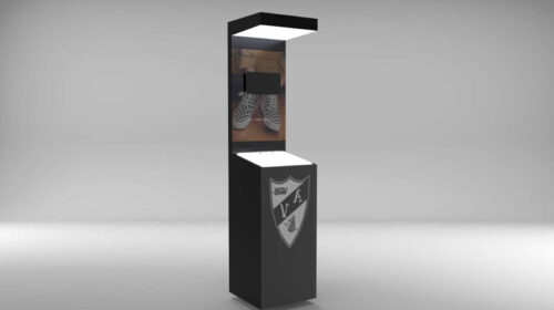 3D modelling of a shoe store display for Vans | Front Signs