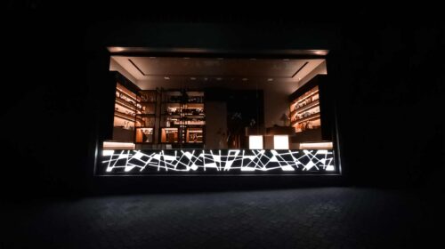 Storefront decorative sign with LED lights | Front Signs