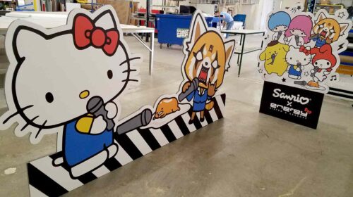 Gatorboard stand with cartoon characters | Front Signs