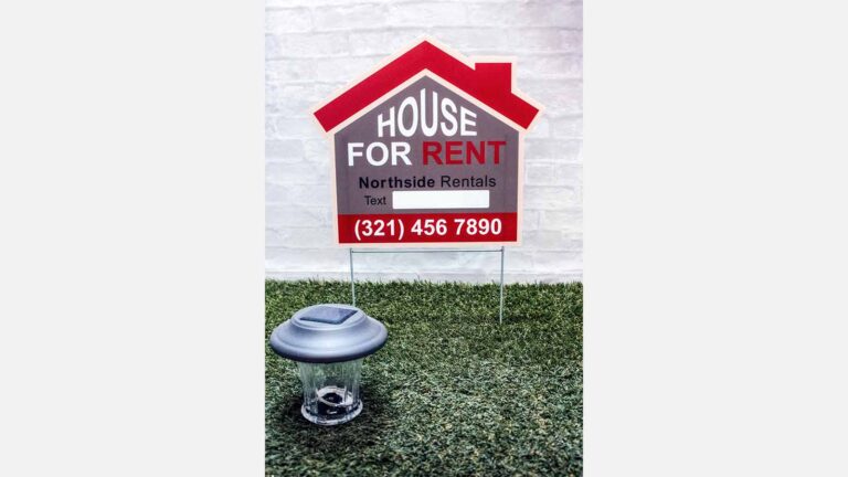 H-stake For House Rent Real Estate Sign Sample | Front Signs