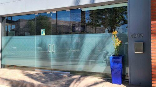 Law office storefront frosted window decals | Front Signs