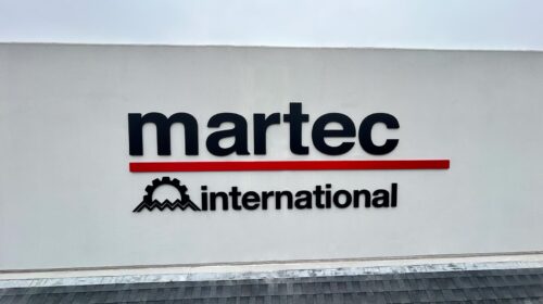 Martec International PVC building sign for branding | Front Signs