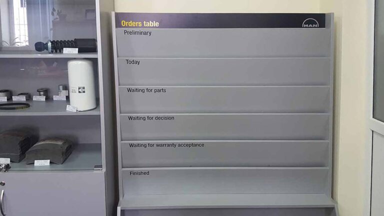 Office sign made of PVC and opaque vinyl | Front Signs