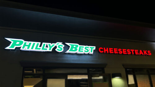 Philly's Best Cheesesteaks channel letters for branding | Front Signs