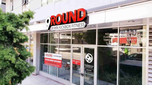 Channel letters and a lightbox for 9 Round Fitness | Front Signs