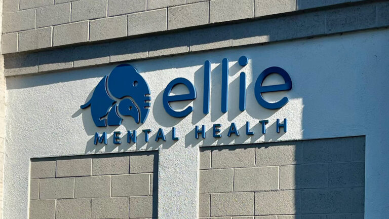 Ellie Mental Health PVC medical office sign for branding | Front Signs