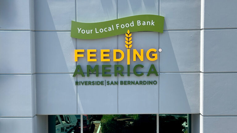 Feeding America building sign for exterior branding | Front Signs