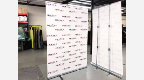 Roll up vinyl banner printed for promotions | Front Signs