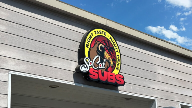 SoCal Subs restaurant sign face replacement for modern look | Front Signs
