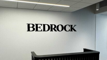Bedrock Capital Office Sign for Indoor Branding | Front Signs