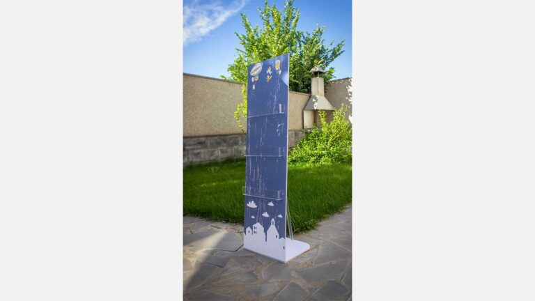 PVC stand sign for displaying booklets and fliers | Front Signs