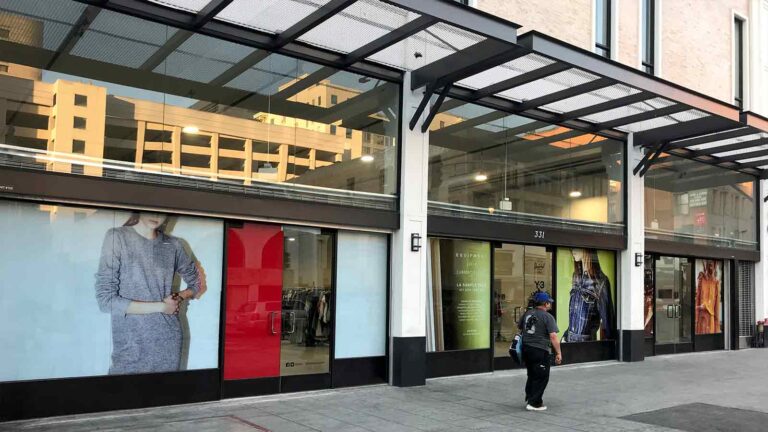 Custom storefront decals made of static cling | Front Signs