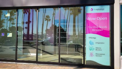 The Solution TM storefront window decals | Front Signs
