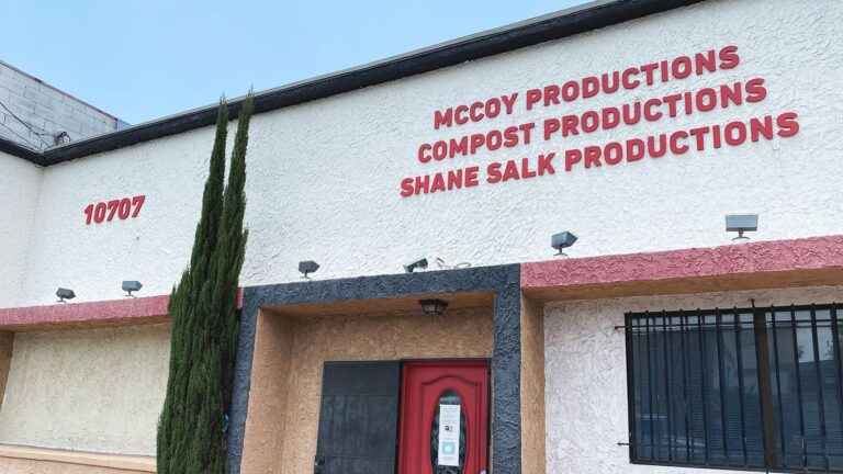 McCoy Productions building PVC 3D letters | Front Signs