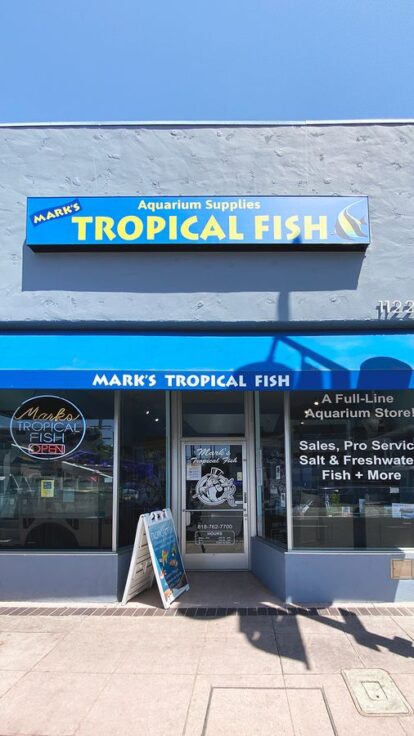 Tropical Fish storefront light box signage | Front Signs